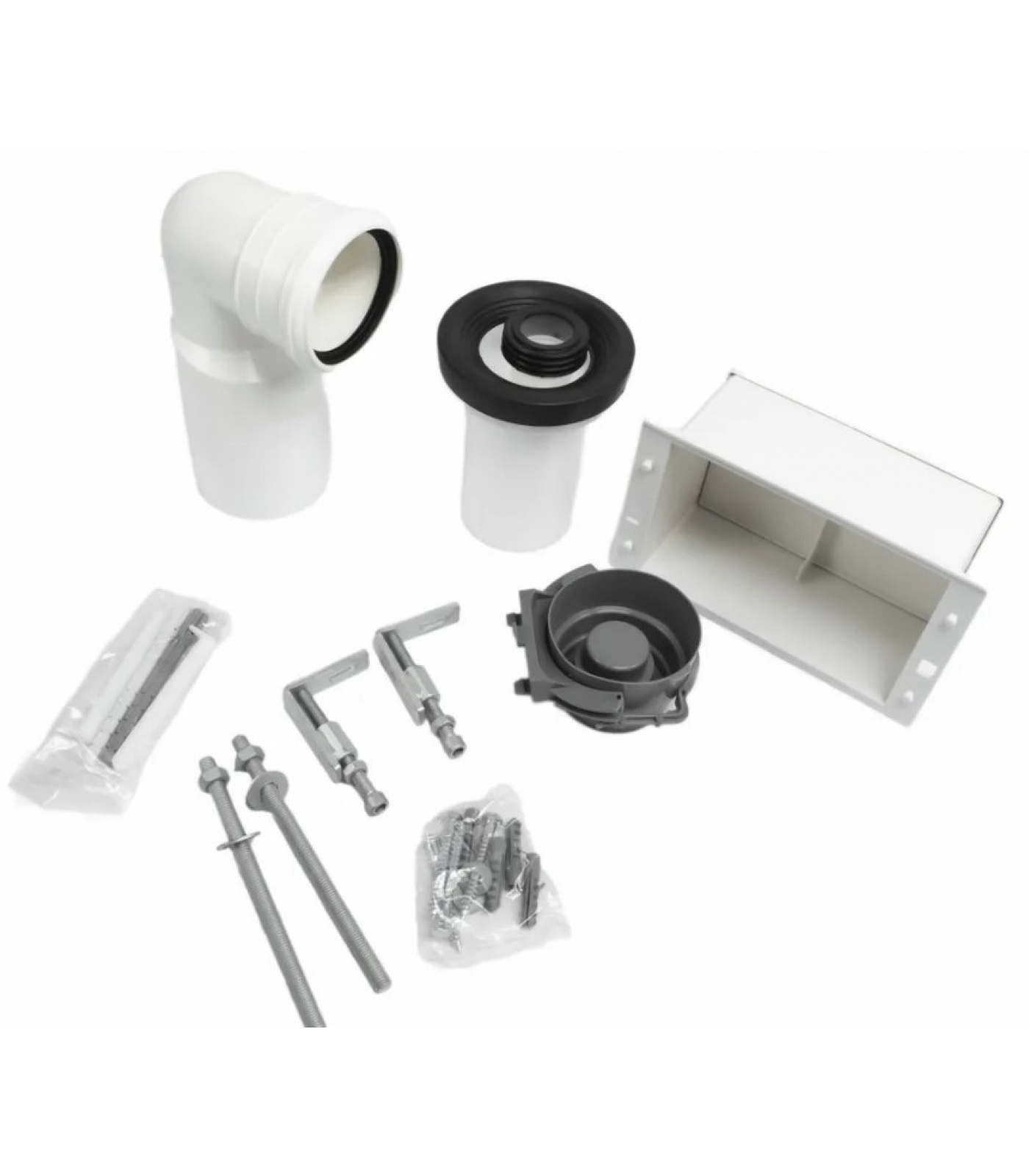 Инсталяция для унитаза Vieir VRQ60-A, крепления, панель смыва с двумя квадратными кнопками ...