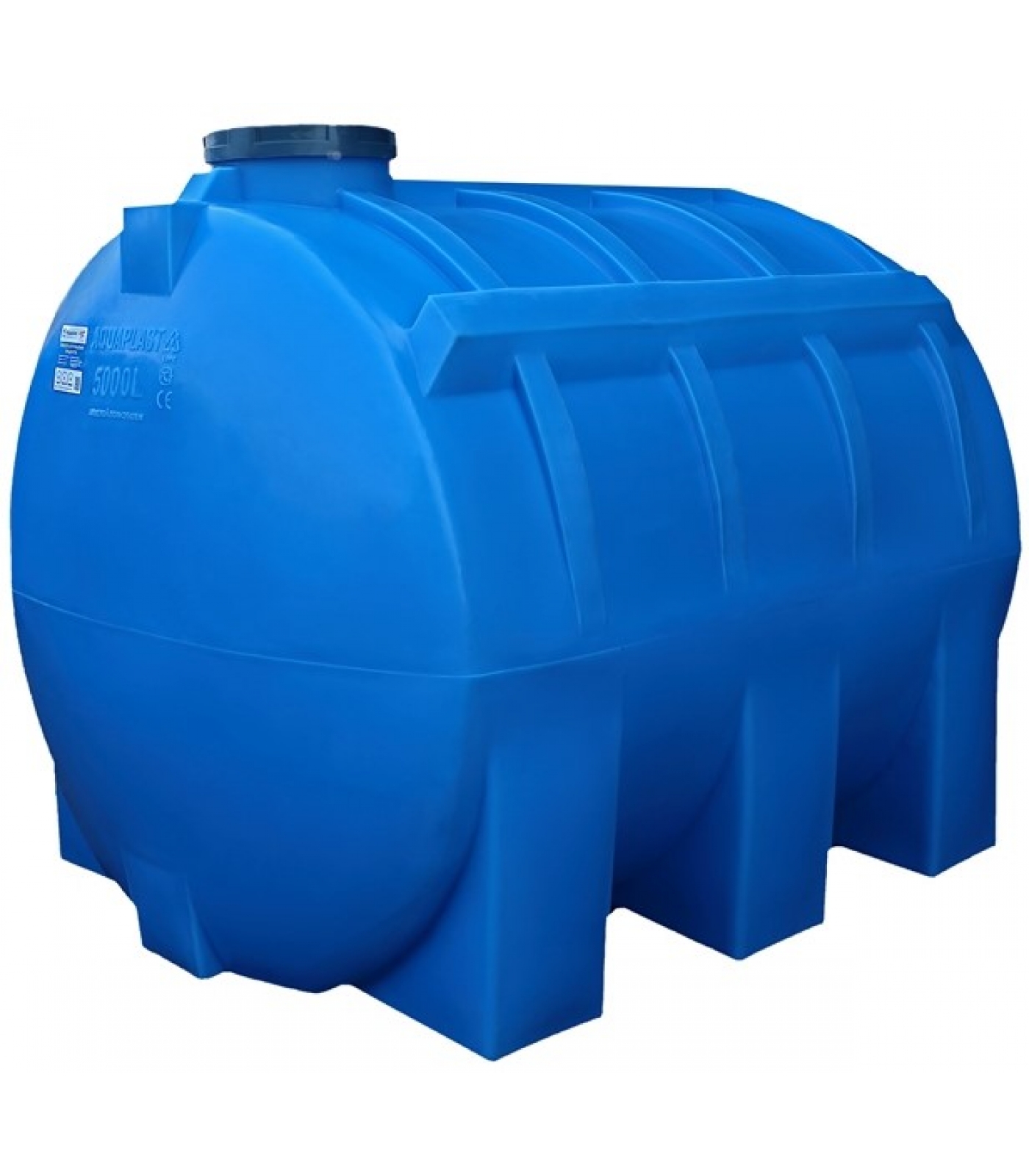 Емкость 5000 литров овально-горизонтальная транспортировочная Aquaplast, синий купить недорого ...