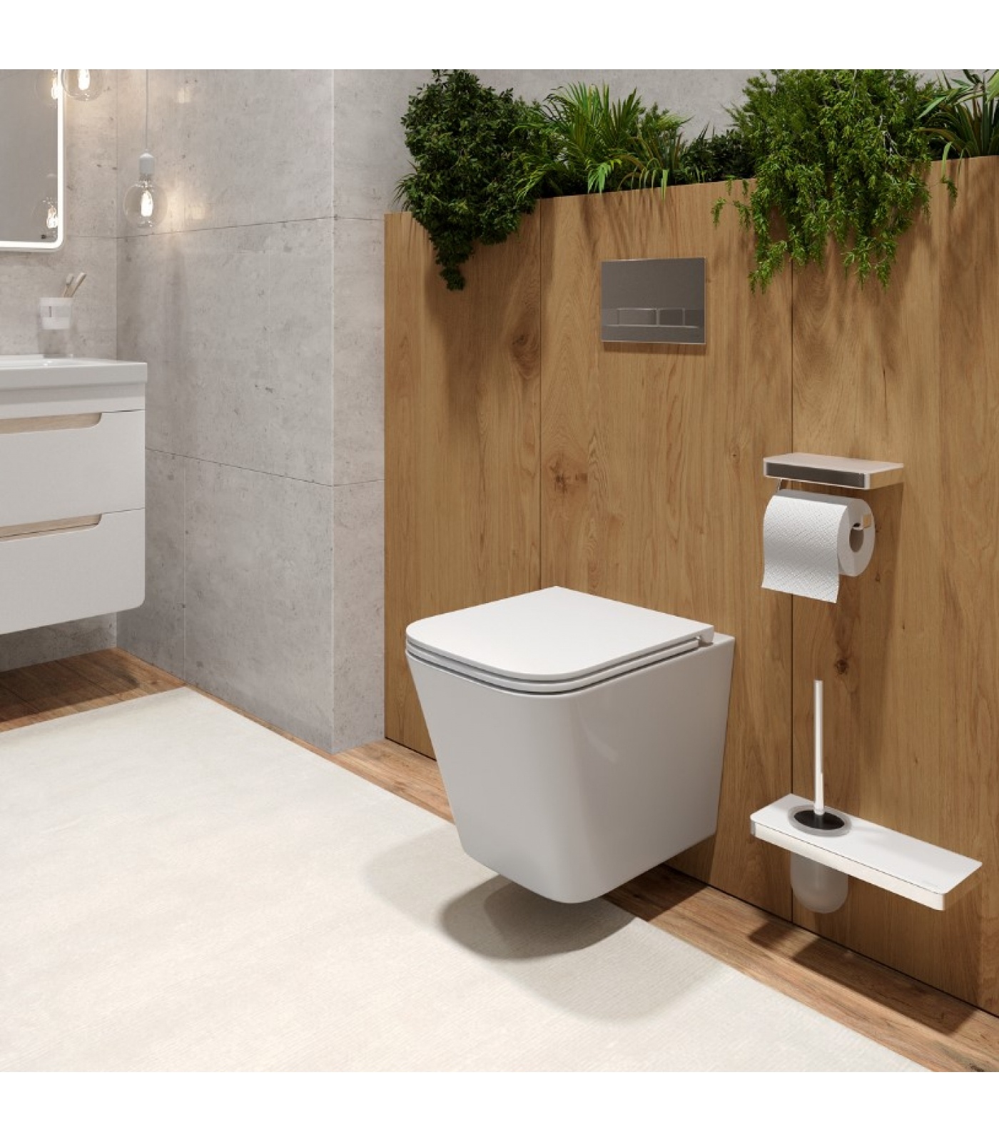 Комплект Lemark Инсталляция PENEDA EXPERT с кнопкой смыва BIT хром, унитаз FLOREX Торнадо белый ...