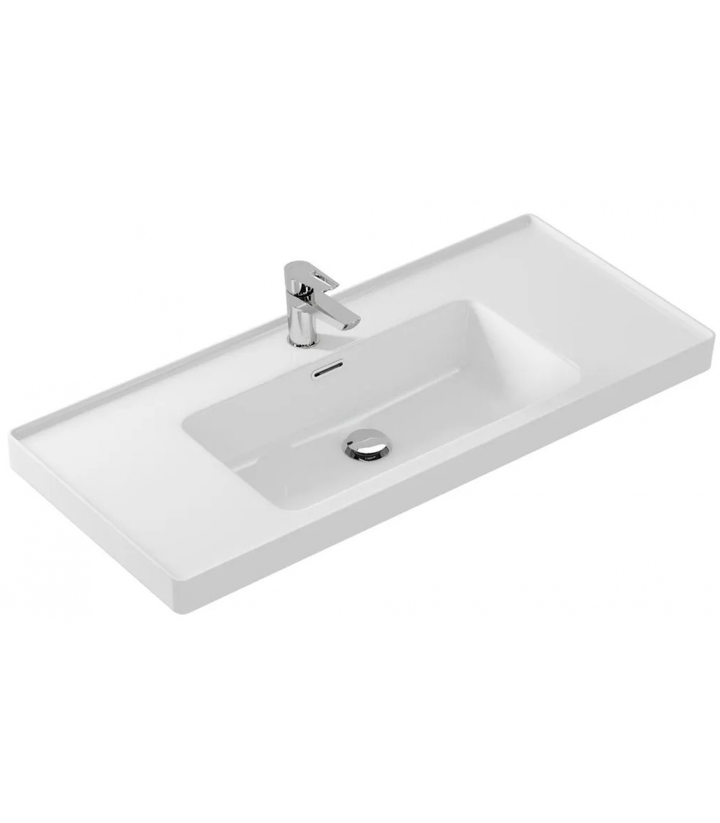 Раковина Cersanit Crea 100 накладная на тумбу купить недорого | Санрай