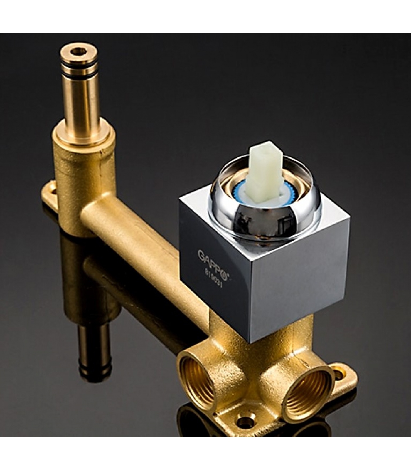 Смеситель для раковины Gappo G1007-2, встраиваемый, хром купить недорого | Санрай