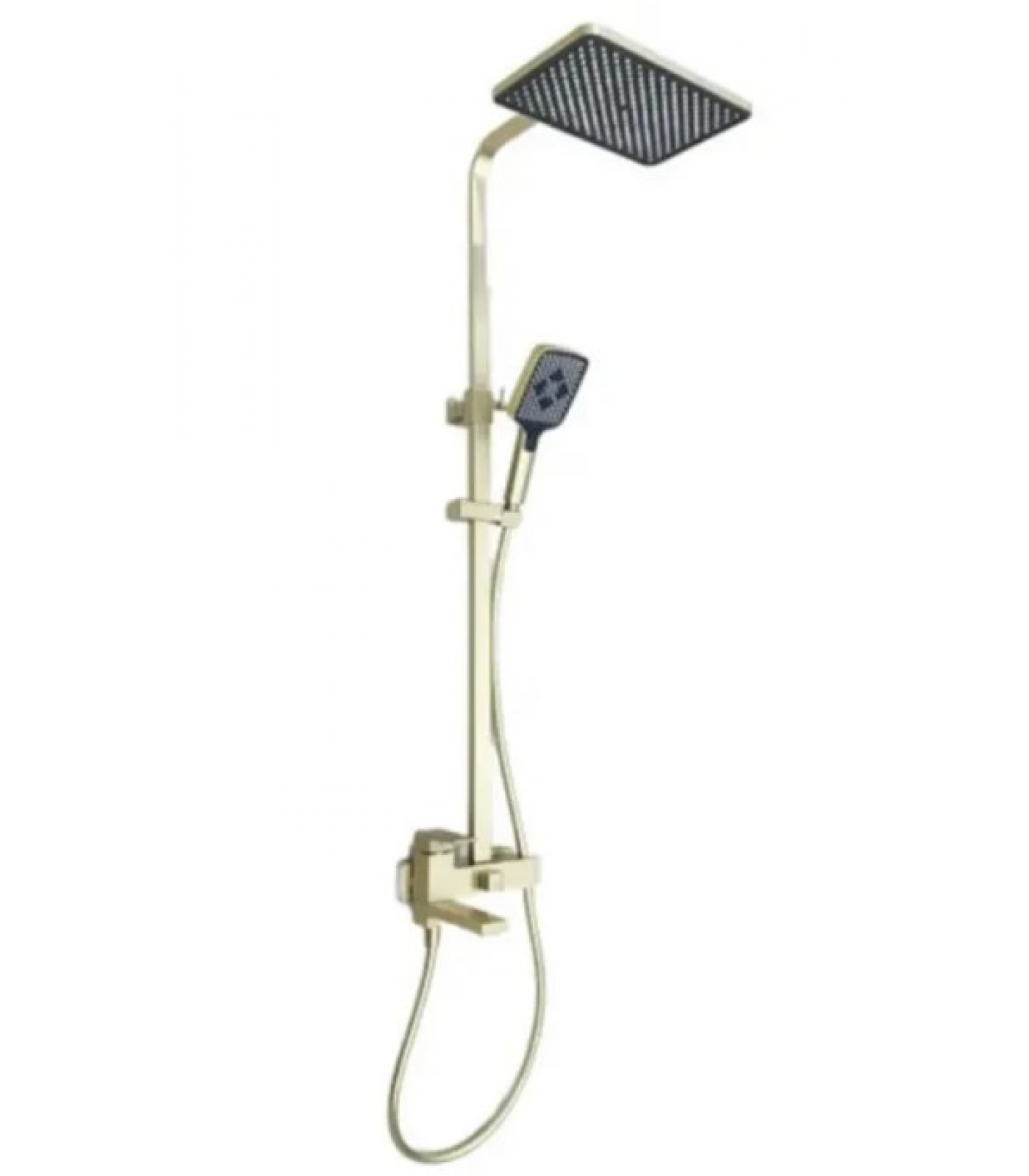 Душевая система VIEIR V393562S, однорычажный, излив, ручной душ, тропический душ, штанга, золото ...